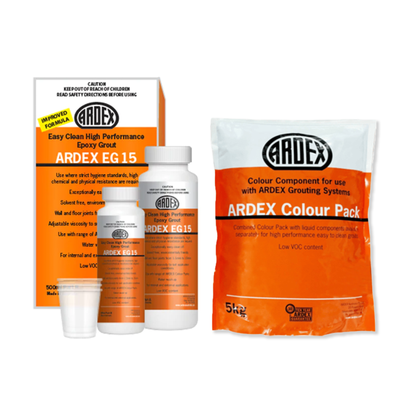 Ardex EG15 Grout Part A&B + C (7 Colors) - Kims Tiling Supplies