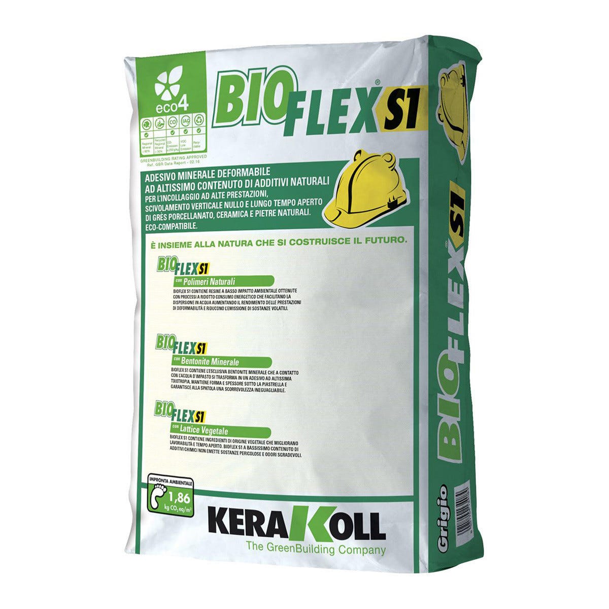 Kerakoll Bioflex S1 Zero Tile Adhesive White & Grey 20kg - Kims Tiling ...