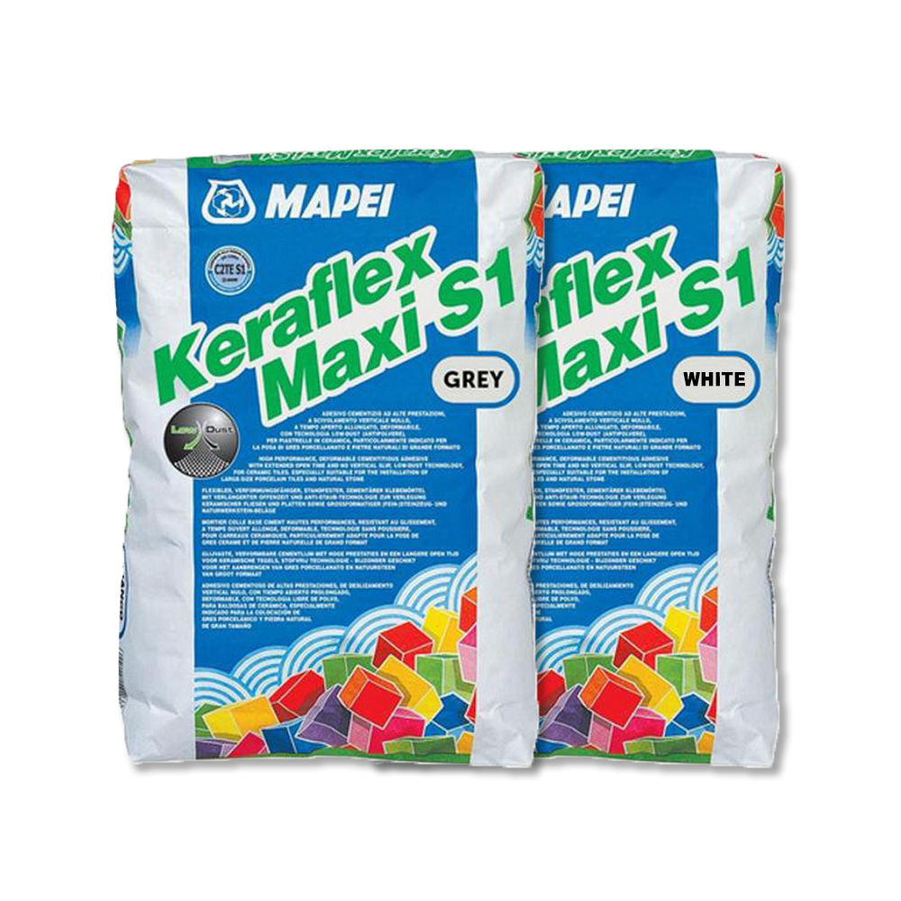 Mapei Keraflex Maxi S1 Tile Adhesive White & Grey 20kg - Kims Tiling ...