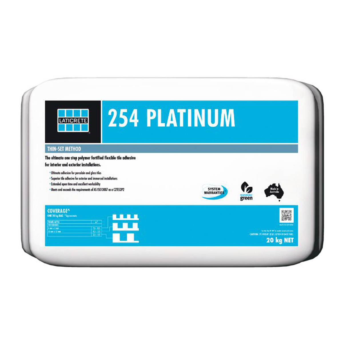 Laticrete 254 Platinum Tile Adhesive 22.7Kg - Kims Tiling Supplies