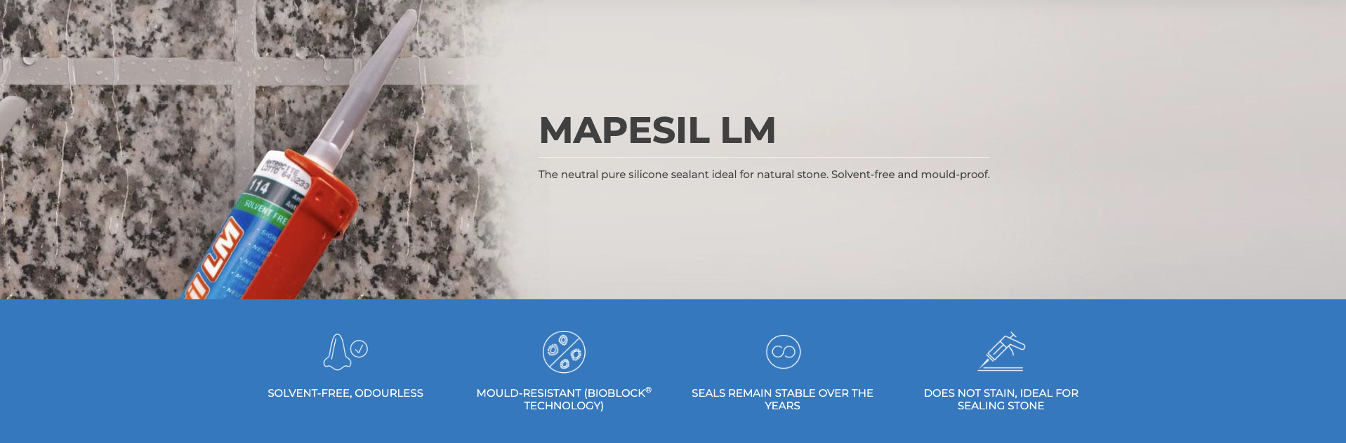 Mapei Mapesil LM Silicone 310ml (6 Colors) - Kims Tiling Supplies