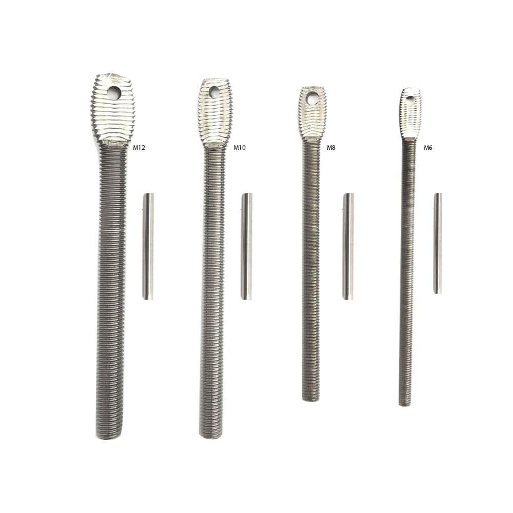 Stainless Steel 304 Flat Head Stone Fix Bolt & Pin Set - M6, M8, M10 ...