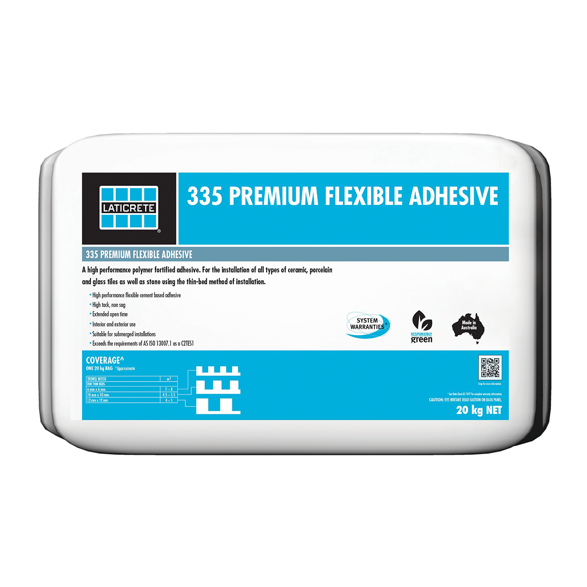 Laticrete 335 Premium Flexible Adhesive White & Off White 20kg - Kims ...