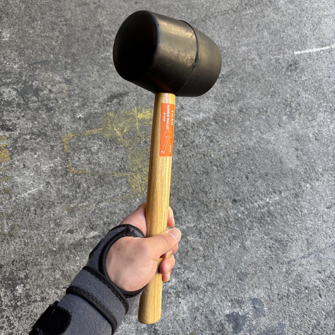 Kc Tiler Black Rubber Mallet 32Oz - Kims Tiling Supplies